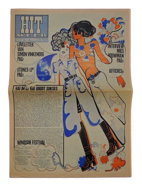 Hitweek Magazine 18 August 1967 Herman Brood Hapshash And Martin Sharp