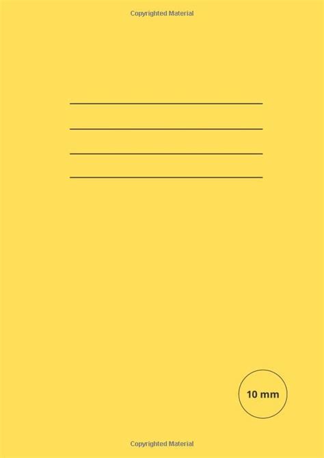10mm Square Exercise Book A4 10 Mm 1 Cm Squared Quad Ruled Grid
