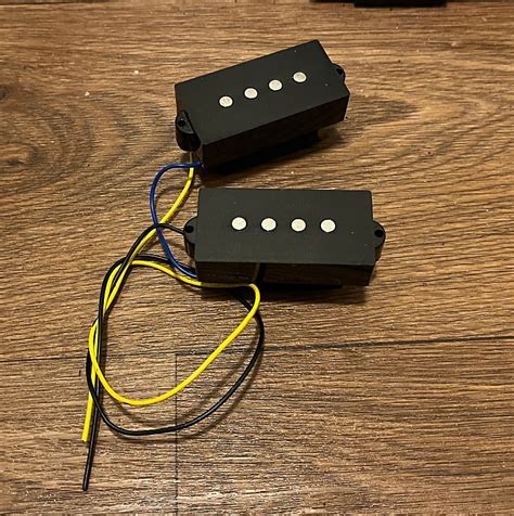 Genuine Fender Squier P Bass Stock Pickups Reverb