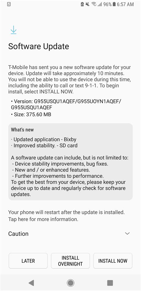 Galaxy S Tmobile Update R Tmobile