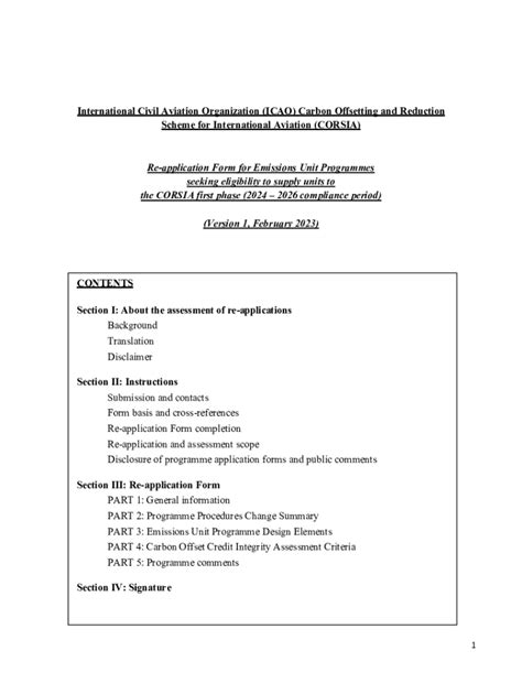 Fillable Online Re Application Form For Emissions Unit Programmes Fax