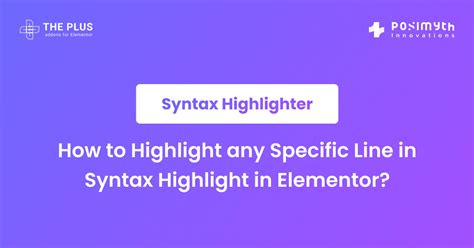 How To Highlight Any Specific Line In Syntax Highlight In Elementor
