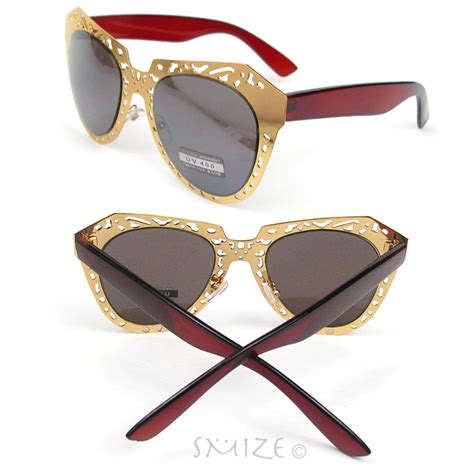 Oversized Metal Frame Womens Fashion Sunglasses Showtime Collection