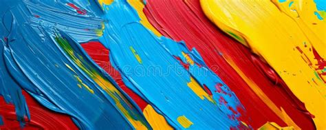 Bold Primary Colors Bright And Bold Brush Strokes In Primary Colors Of