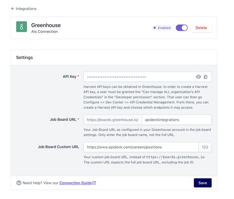 Apideck Integration Greenhouse Support