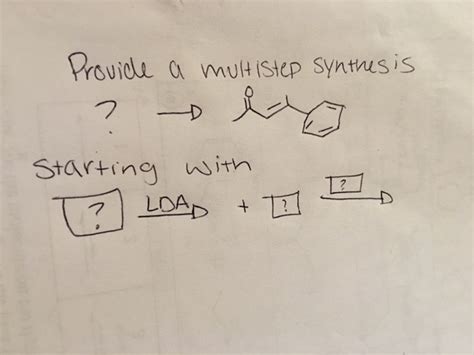 Solved Provide a multi step synthesis | Chegg.com
