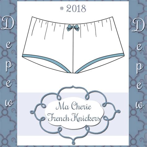 Lingerie Sewing Pattern Ladies Ma Cherie French By Mrsdepew
