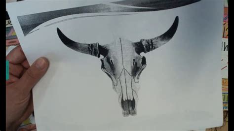 How To Draw A Skull Georgia Okeefe Style Youtube