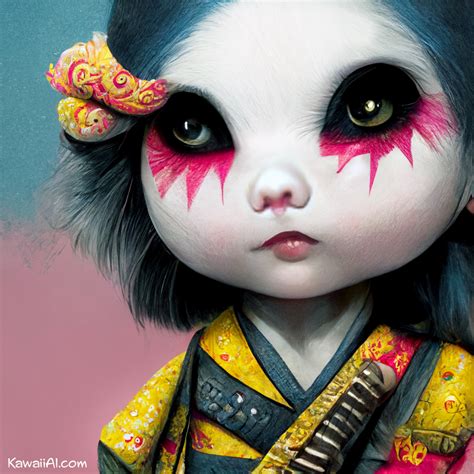 Cute Punk Samurai Girl Ai Generated Art Kawaii Ai