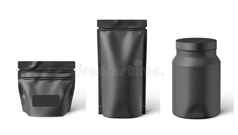 Gray Packaging Template For Your Design In Different Angles On A White