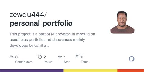 Github Zewdu444personalportfolio
