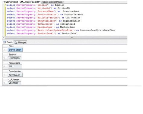 How To Find Sql Server Versioneditionserver Name Dba Sql Server Blog