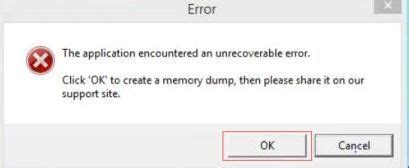 Roblox The Application Encountered An Unrecoverable Error Memory Dump Error GamesKeys Net
