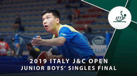 Xiang Peng Vs Zeng Beixun ITTF Italy J C Open Highlights JBS Final YouTube