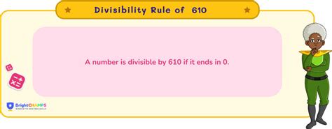 Divisibility Rule Of 610 Divisibility Test Of 610