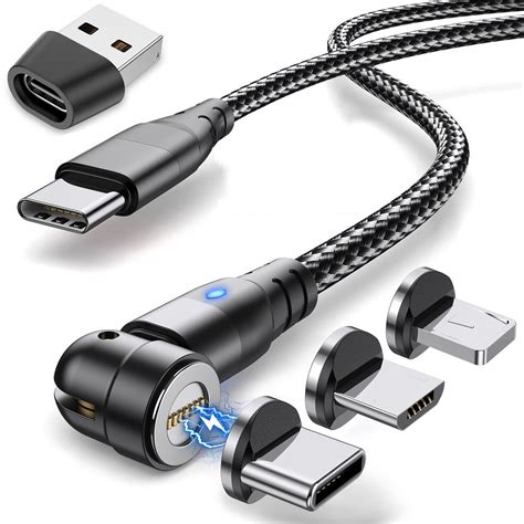 Câble Magnétique Usb C 2m Krsende 6 En 1 Charge Rapide 3a Usb Ausb C