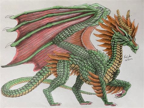 187430 Safe Artistfuulikoo Oc Oc Only Dragon Fictional Species