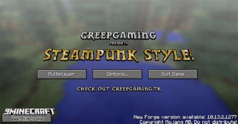 Custom Main Menu Mod Edit The Minecraft Main Menu Mc Mod Net