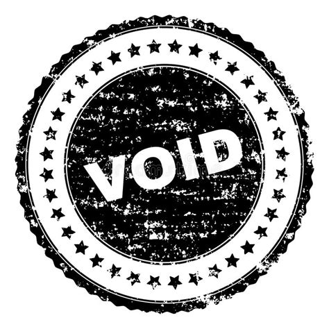 Scratched VOID Rectangle Stamp Stock Vector Illustration Of Rubber Blue