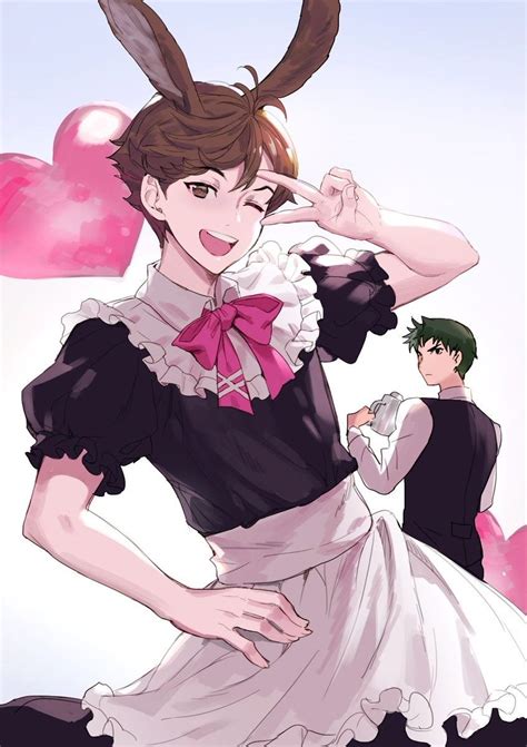 Пин на доске ハイキュー Милые рисунки Готы парни Костюмы горничной