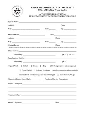 Fillable Online Health Ri Program Evaluation Rhode Island Department