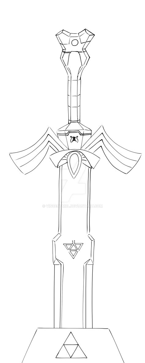 Zelda Master Sword Coloring Pages