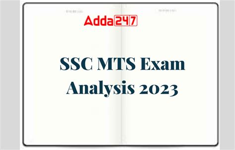 Ssc Mts Exam Analysis 2023 2nd May Shift 3 Questions