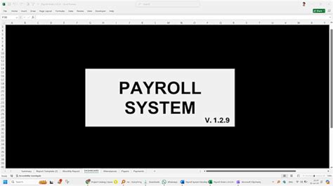 Microsoft Excel Based Payroll Management System Developed Using Excel Vba Macros By