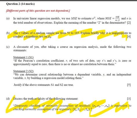 Solved Question 2 14 Marks Different Parts Of This