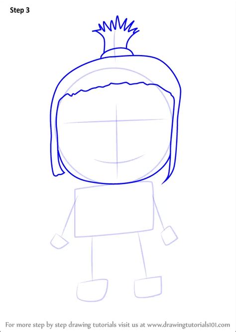 How To Draw Kawaii Agnes From Despicable Me Kawaii Characters Step By