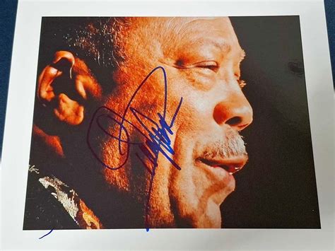 Quincy Jones Original In Person Autogramm Auf Foto Rar Kaufen Auf