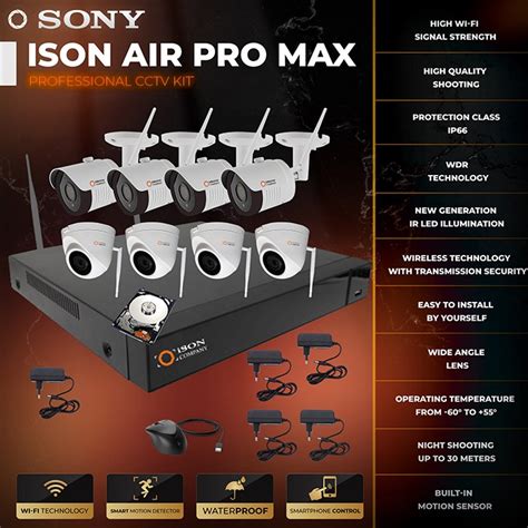 Wireless Video Surveillance System Airprd Max 8h Isoncom