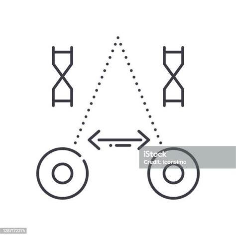 Icône Physiologique Illustration Linéaire Disolement Vecteur Mince De