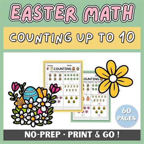 Easter Math Counting Up To 10 Worksheets Fun And Engaging Activities