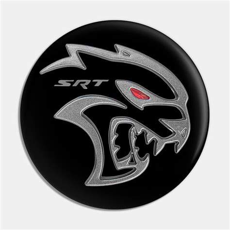 Srt Hellcat Challenger Emblem Silver Metallic By Motorsports