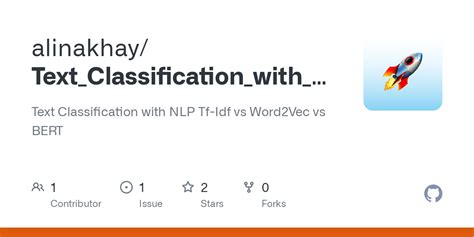 Github Alinakhay Text Classification With Nlp Tf Idf Vs Word Vec Vs Bert Text Classification
