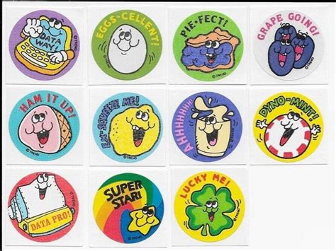 Vintage Trend Stinky Scratch And Sniff Stickers 11 Ultra Rare Scents All Matte Sniff Sticker