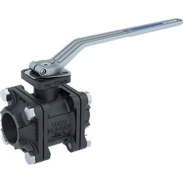KLINGER Ballostar KHA G 3 Piece Full Bore SS Ball Valve Threaded End