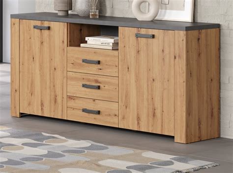 Furndesign Sideboard Follow Kommode In Artisan Eiche 180 X 83 Cm