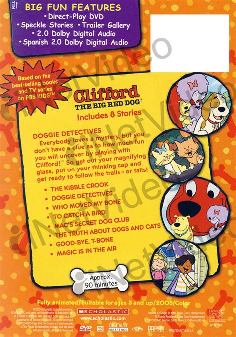 Clifford The Big Red Dog Doggie Detectives On Dvd Movie