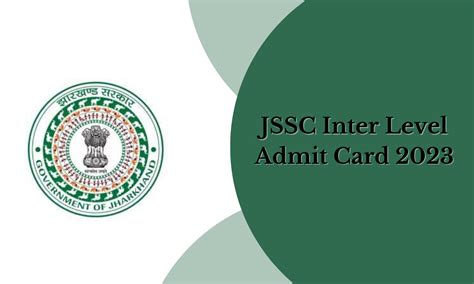 Jssc Inter Level Admit Card 2023 All Exam Review