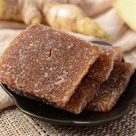湖南特产凤凰手工姜汁软糖400g生姜汁糖怀旧小吃特产姜糖零食 虎窝淘