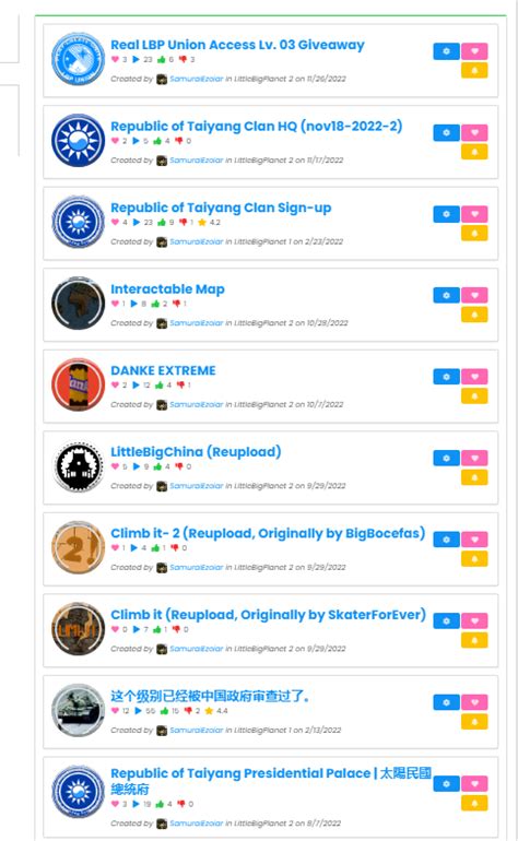 Level list on profile not showing all levels. · Issue #604 · LBPUnion/ProjectLighthouse · GitHub