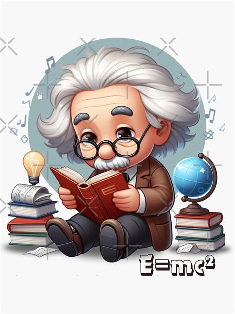 Cute Albert Einstein Cartoon
