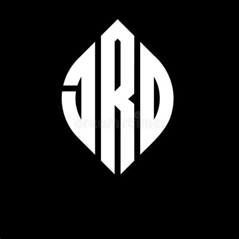 Jrd Circle Letter Logo Design With Circle And Ellipse Shape Jrd