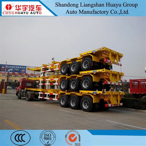 2axle3axle4axle 10ft20ft40ft45ft Container Transport Skeleton