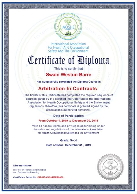 Environmental Certification Training