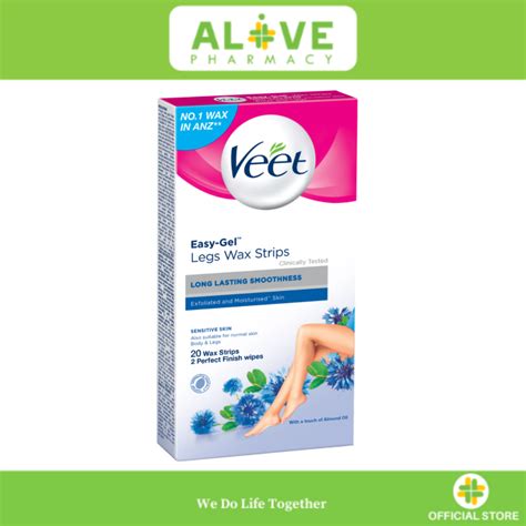 Veet Cold Wax Strips Legs Sensitive Skin 20s Lazada