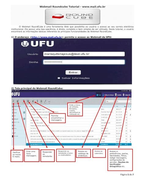 pdf webmail roundcube tutorial 2013 · pdf filepágina 1 de 7 webmail