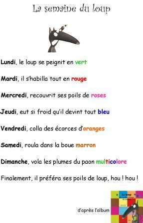 Épinglé par nathalie sinet sur comptine du loup Loup Étiquette loup et Petit loup